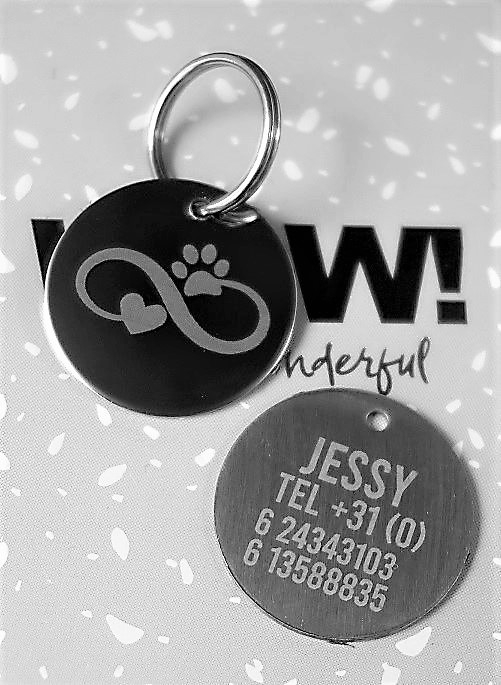 hondenpenning gegraveerd bestellen online?