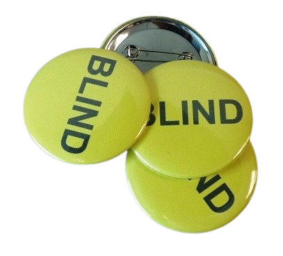 Button blind of slechtziend| Bekijk hier de mogelijkheden.
