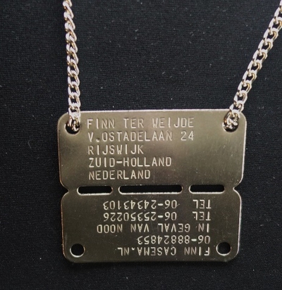 Dogtags Dutch Army € 17,95| De originele van het Nederlandse leger ...